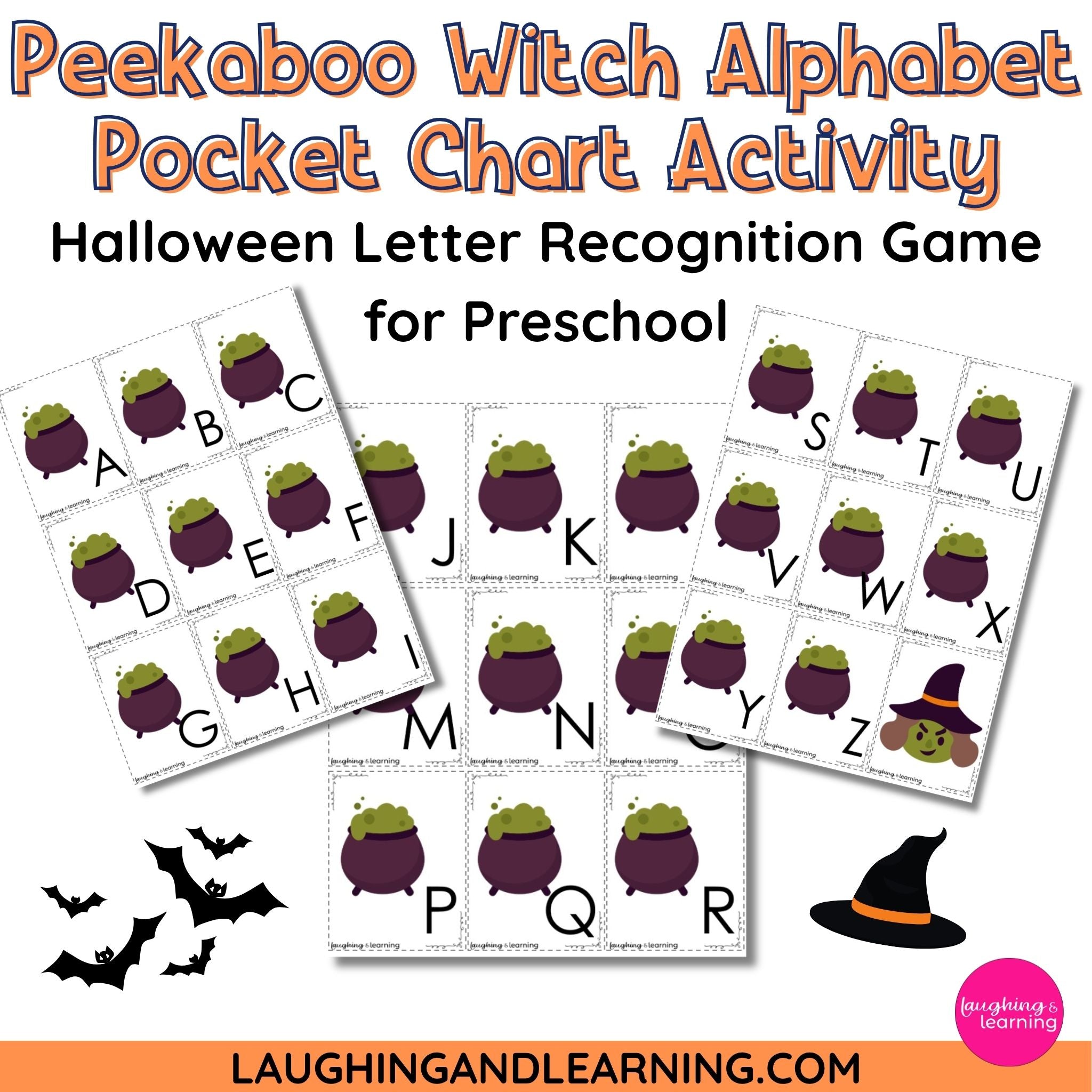 Peekaboo Witch Alphabet – Halloween Letter Game – Laughing & Learning