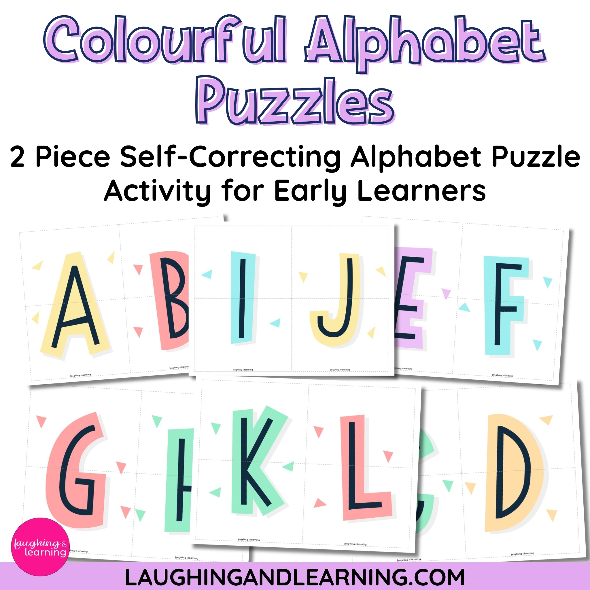 Colourful Alphabet Puzzles - Self-Correcting Alphabet Puzzle Activity ...
