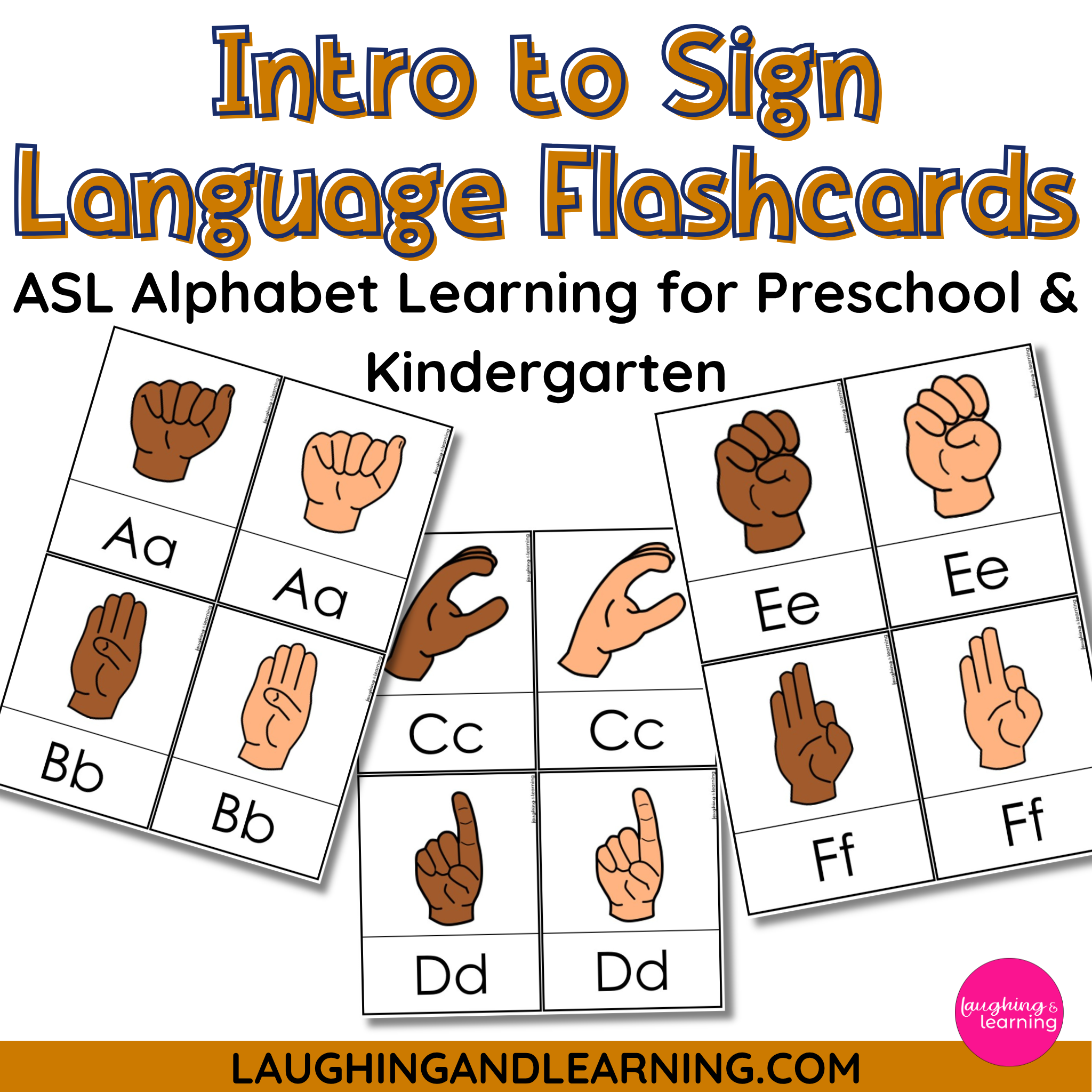 Intro to Sign Language Flashcards | ASL Alphabet Learning for Preschoo ...